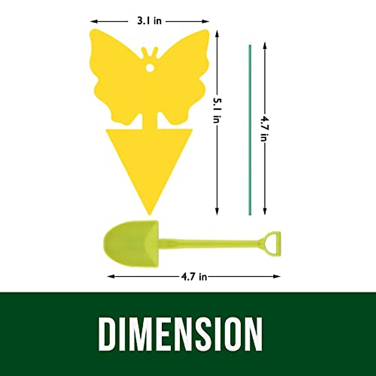 Garsum Gant Traps for Indoors,Fruit Fly Bugs Trap, Yellow Sticky Fungus Knit Killer for Houseplant,Mosquito, Flying Insert, White Flies,18 Pack