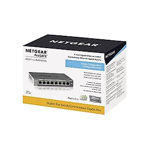 NETGEAR 8-Port Gigabit Smart Managed Plus Switch GS108E-300NAS