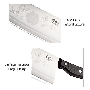 Meat Cleaver Knife 7.2 Inch, Ultra Sharp Chinese Chef's Knives, Full-tang Chopping Knife, 30Cr13 Steel Blade Thickness 2 mm, TJ SEGA Series TC17068
