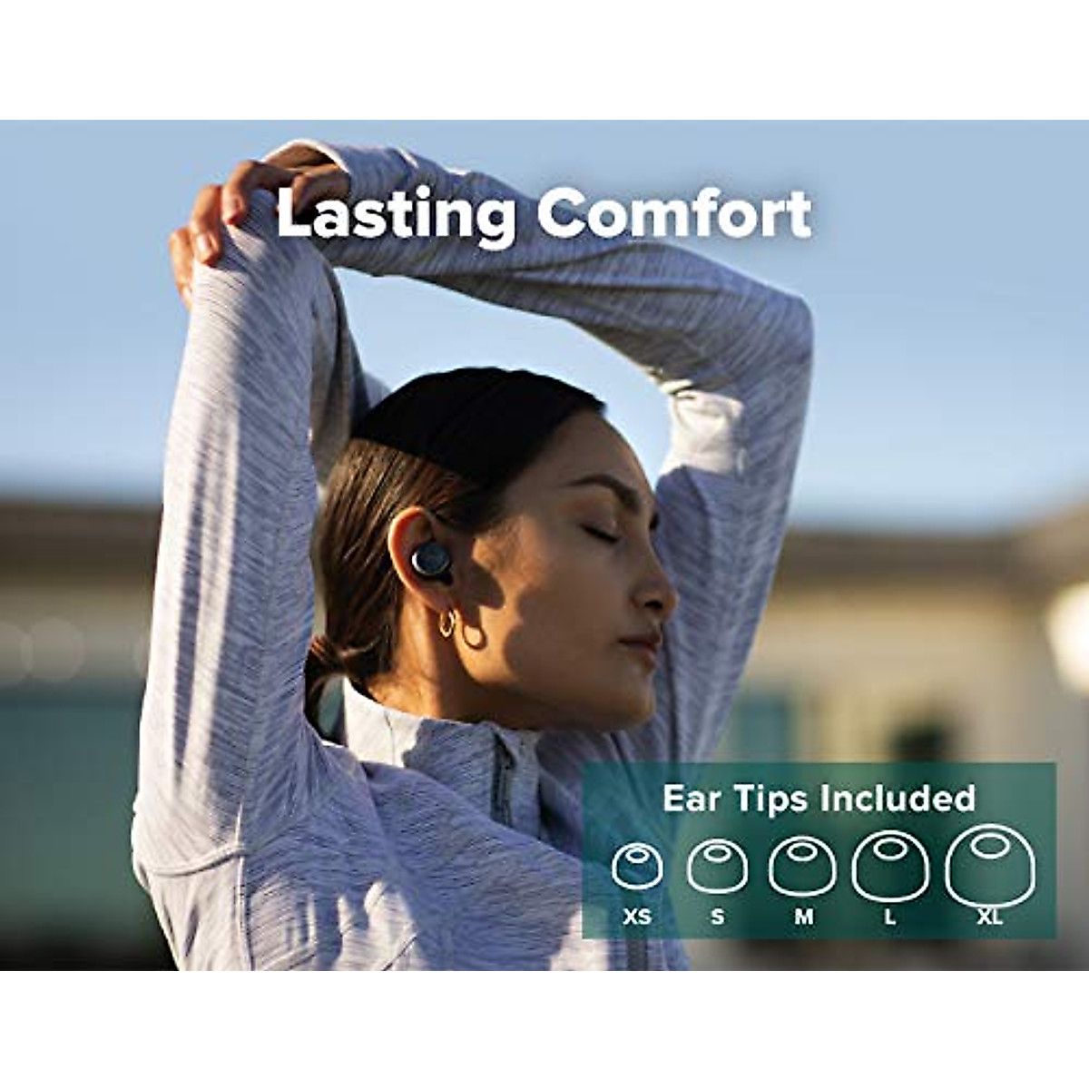 Cleer Audio, Ally Plus, True Wireless Hybrid Noise Cancelling Earbuds with 30 Hour Battery, Water Resistant, Music & Calls (Navy)