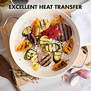 GreenPan Padova Hard Anodized Healthy Ceramic Nonstick, 11" Grill Pan, PFAS-Free, Dishwasher Safe, Light Blue