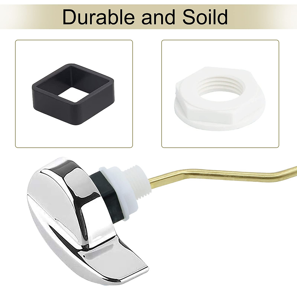 NCWIND Toilet Flush Lever Handle Universal Toilet Handle Replacement for Toilet Tank (Side Mount)