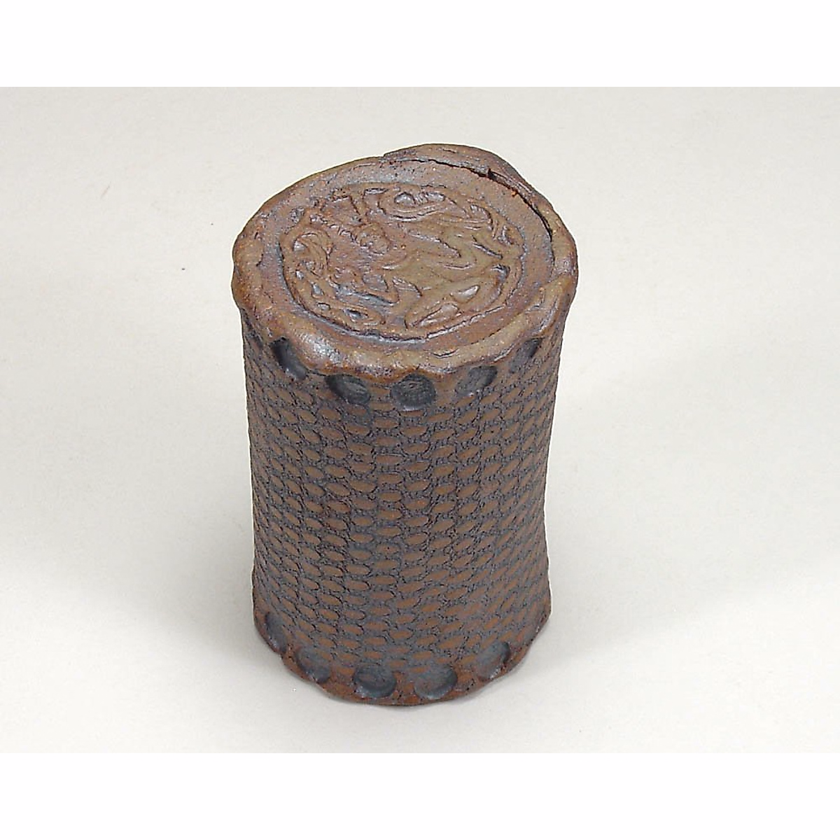 Cernunnos Clay Pottery Ritual Rattle, Handmade Stoneware Altar Shaker