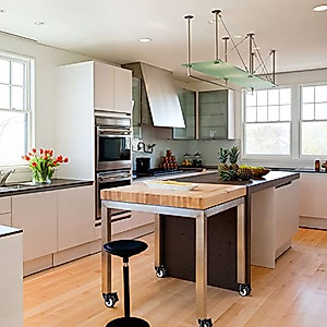 3" Heavy Duty Caster Wheels Set of 4 with Brake - HBL‘ 360° Swivel Castors with Polyurethane (PU) for Cart, Furniture, Workbench.