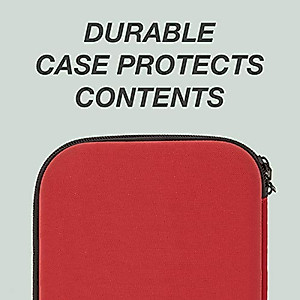 Coleman All Purpose Basic First Aid Kit for Minor Emergencies, a Light, Portable First aid kit with a Soft-Sided case - 205 Piece Red