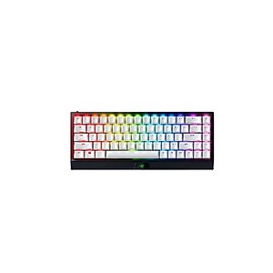 Razer BlackWidow V3 Mini HyperSpeed 65% Wireless Mechanical Gaming Keyboard + Phantom Keyboard Upgrade Set Bundle: Yellow Mechanical Switches - Linear & Silent - White