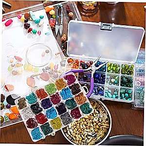 COHEALI 1 Set Hand Beaded Gasket Kit Bulk Jewelry Large Hole Glass Beads Loose Beads Bracelet Bead Kit Beads for Jewelry Making Glass Bracelet Making Beads DIY Craft Beads Kit DIY Supplies
