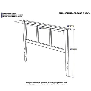 Leo & Lacey Queen Panel Headboard in Espresso