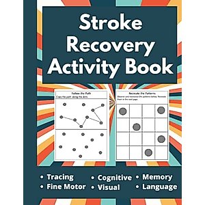 Stroke Recovery Activity Book - Puzzles Workbook for Traumatic Brain Injury & Aphasia Rehabilitation - Large Print (Stroke Recovery Activity Books)