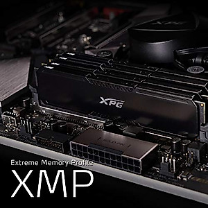 XPG GAMMIX D20 DDR4 3200MHz 16GB (2x8GB) PC4-25600 SDRAM 288-Pins UDIMM Desktop Memory Kit Black (AX4U32008G16A-DCBK20)