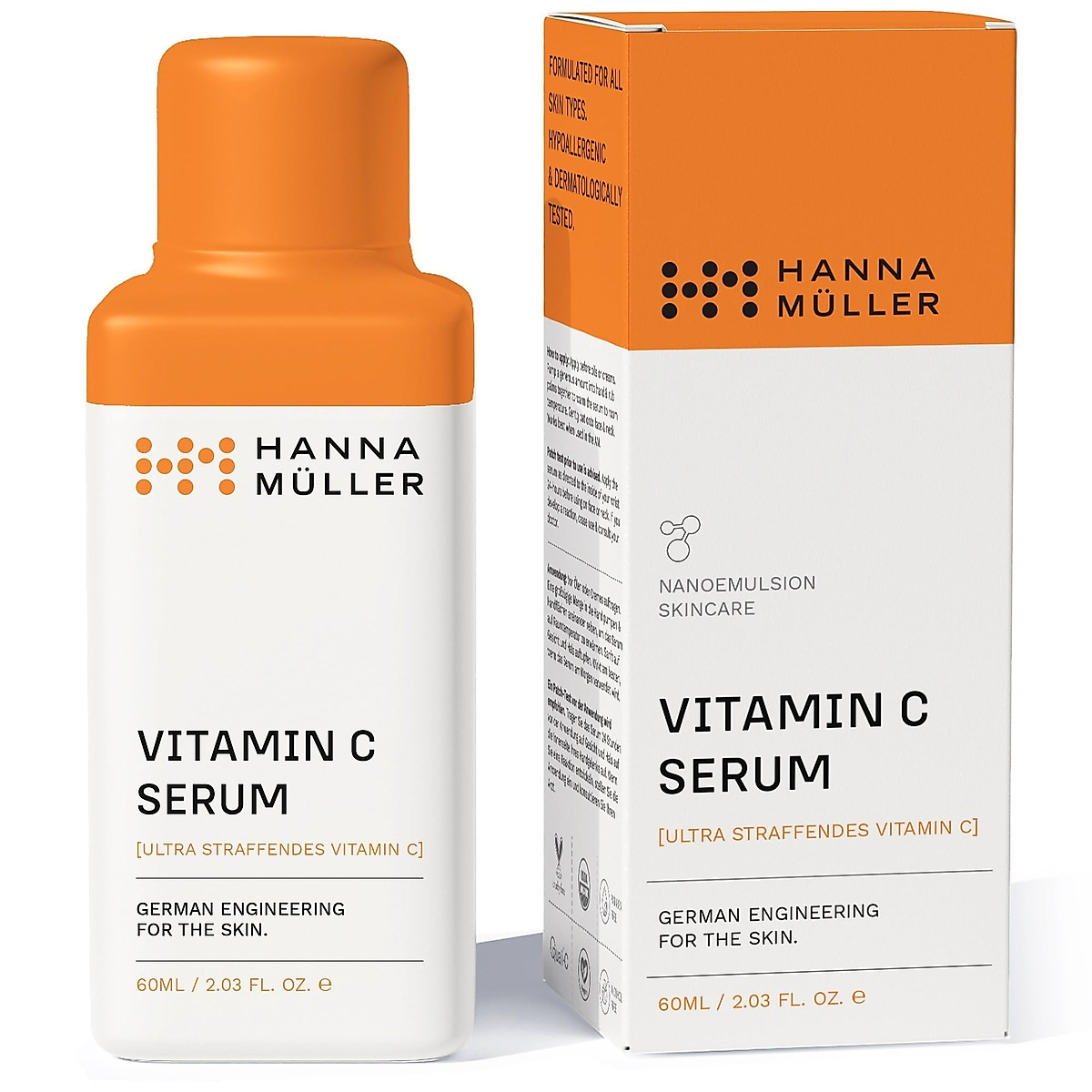 Pure Vitamin C Serum for Face, Vitamin C Skin care for Anti Aging, Hydrating, Smoothing & Brightening Serum, Vitamin C Face Serum with Organic Aloe Vera, Vitamin E & Ferulic