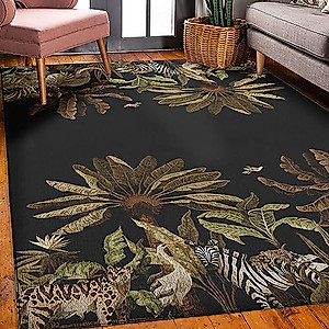 Dalyn Rugs Indoor/Outdoor Tropics TC8 Black Washable 8' x 10' Rug