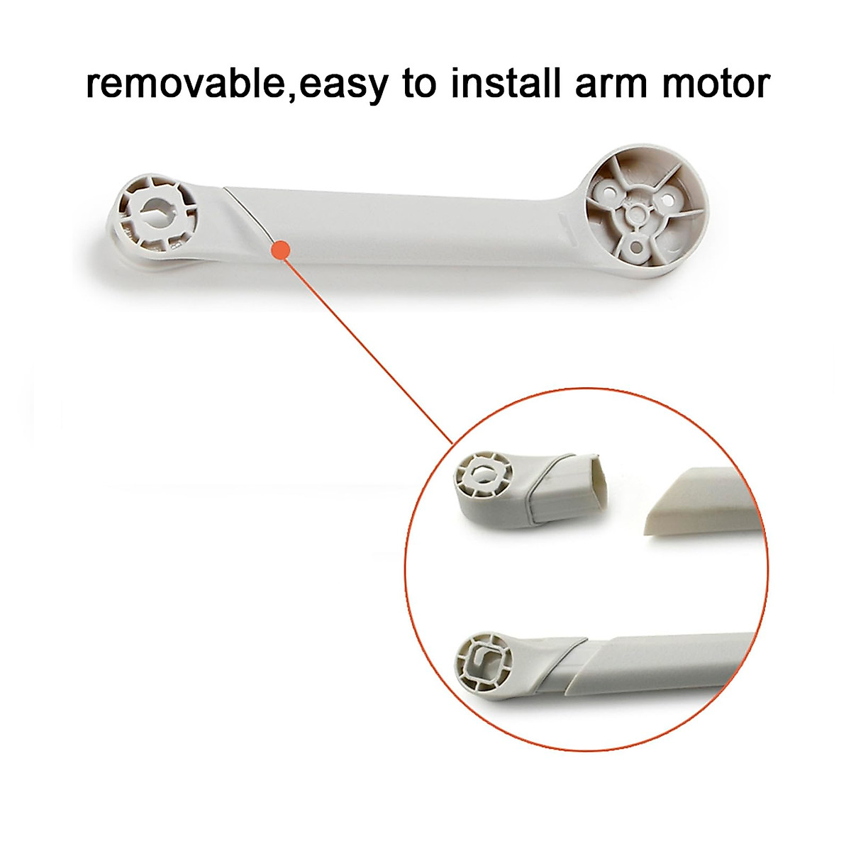 ZWLLKJGS Mini 3 Pro Arm Shell Replacement Parts,Arm Mount Repair Parts for Dji Mini 3 Pro Drone(Without Motor) (rear left arm)