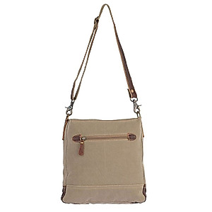 Myra Bag Sober Love Shoulder Bag Upcycled Canvas, Leather & Rug S-2217