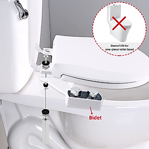 iFealClear 2 PCS Extra Long Toilet Seat Bolts Kit, Universal Heavy Duty Stainless Steel with Extra Long Downlock Nuts Rubber Toothed Gaskets, Easy to Install -Bathroom Toilet Bidet Repair Screw