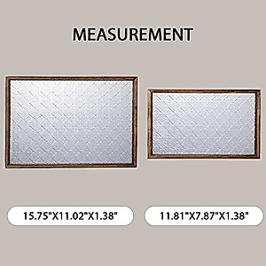 Serving Food Trays - 2 Pack Wood Trays for Serving Food - Food Trays Party Serving Trays and Platters for Breakfast, Coffee/Tea Table