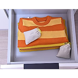 Wahdawn Natural Aromatic Cedar Blocks for Clothes Storage (30 Cedar Rings 5 Sachets, Cedarwood)