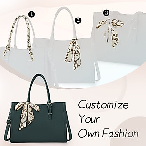 Laptop Bag for Women 15.6 inch Waterproof Laptop Tote Work Bag Leather Computer Tote Briefcase Bag Office Professional Large Capacity Handbag School Shoulder Green