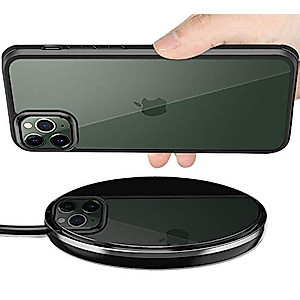 iPhone 12 Universal Double- Sided Tempered Glass Phone case (Mysterious Black)