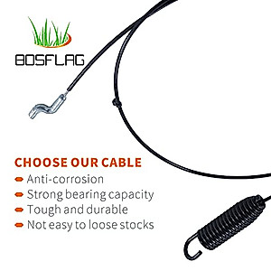 BOSFLAG 946-05067 Clutch Drive Cable with 751-0354 Primer Bulb Replaces MTD 946-05067 Cable, 946 05067, 94605067, 746-05067, 746 05067, 74605067 for MTD MP28, MP30, RM2410, RM2610, RM2860 Snowblowers