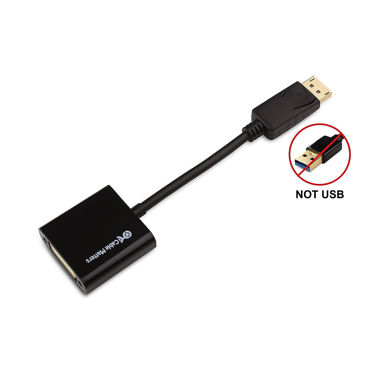 Cable Matters Active DisplayPort to DVI Adapter (Active DP to DVI Adapter) with Eyefinity Technology Support