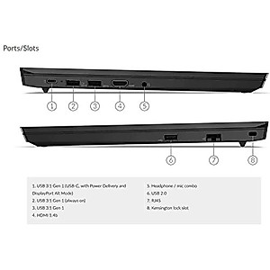 Lenovo ThinkPad E15 High Performance Business Laptop: Intel 10th Gen i7-10510U Quad-Core, 32GB RAM, 1TB NVMe SSD, 15.6" FHD 1920x1080 IPS Display, Backlit Keyboard, Win 10 Pro, Black