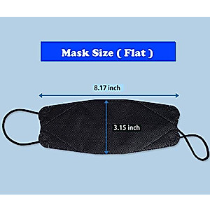 INT 【 30 Pack Black Mask Certified, 4-Layered Face Safety, Patented Adjustable Earloop, Individually Sealed Package MADE IN KOREA