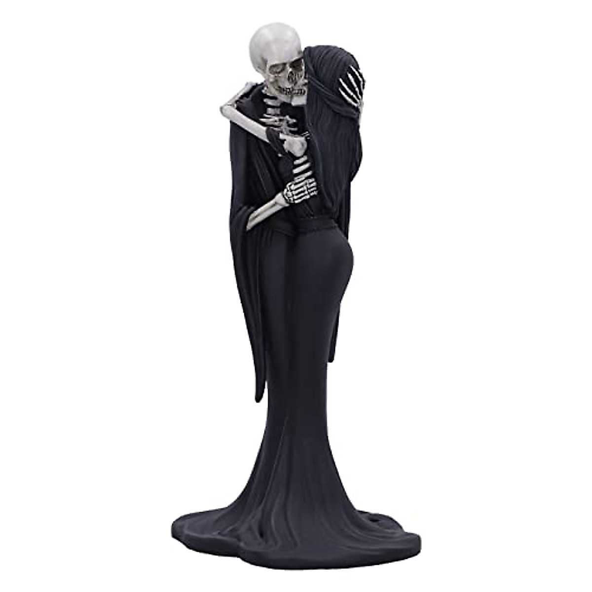 Nemesis Now Eternal Kiss 24cm, Resin, Gothic Wedding Giftware, Skeleton Kiss Figurine, Cast in The Finest Resin, Hand-Painted,Black and White