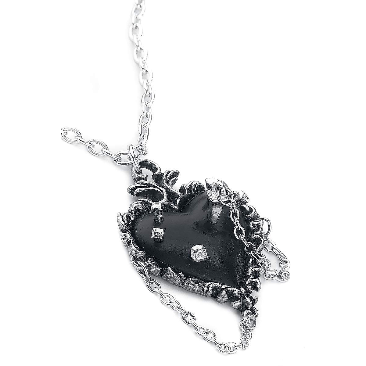 Alchemy of England Witches Heart Pendant, Silver