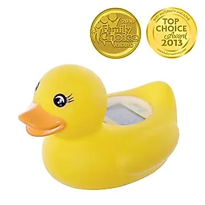 Dreambaby Baby Bath & Room Thermometer - Floating Toy Temperature Safety Monitor - Yellow Duck