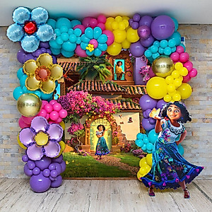 Magic Movie Party Supplies-168 Piece Balloons Garland Set Flower Aluminum Film Balloons for Birthday Kids Party, Shower, Celebration