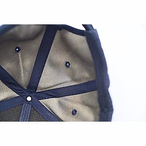 Higher Mountains EMF Protection Hat Cap 5G, 4G, Faraday Clothing (Navy Blue)