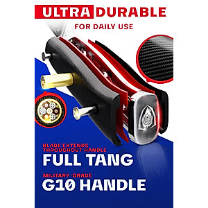 Dalstrong Slicing Knife - Offset Blade Carving Knife - 12 inch - Shogun Series ELITE - Japanese AUS-10V Super Steel Kitchen Knife - G10 - Damascus - Vacuum Treated - Sheath - Bread Knife, Meat Slicer