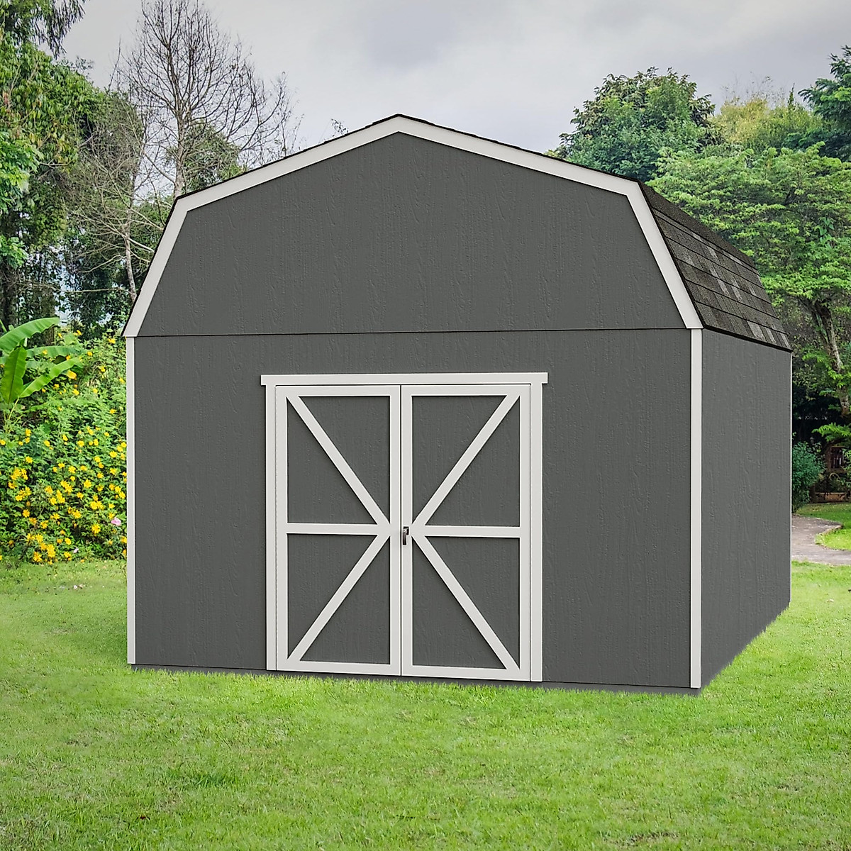 Handy Home Products Hudson 12x16 Do-it-Yourself Wooden Storage Shed