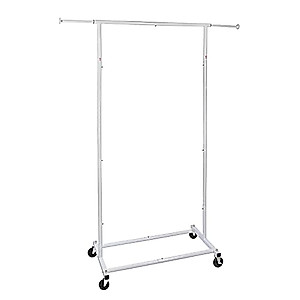 Fishat White Double Rod Garment Rack & Simple Garment Rack