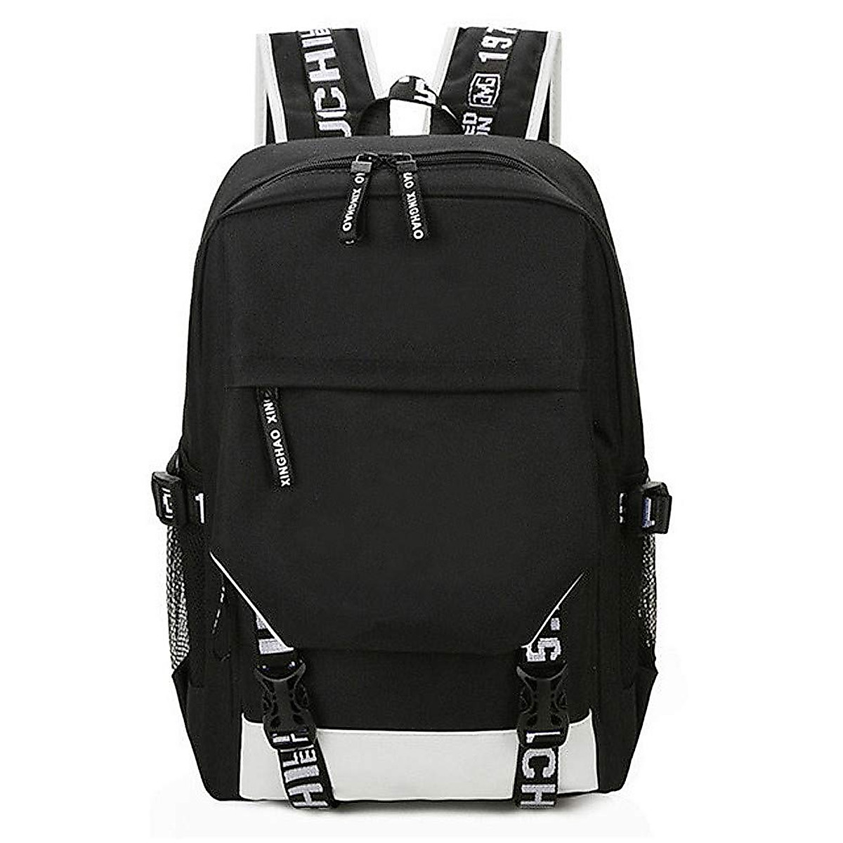 Kujo Jotaro Oxford School Bags Women USB Charging Laptop Backpack Canvas Bookbag Travel Daypack (21)