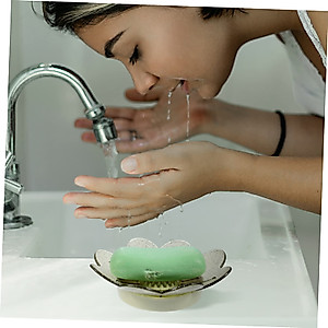 Cabilock 6 Pcs Soap Box Bar Holder Tray Plastic Container Soap Dishes for Bar Soap Bath Tub Soap Dish for Kitchen Soap Holder Travel Case Sponge Holder Accessories Cartoon