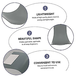 FONDOTIN 1Pc Water Tray Wall Drip Tray soap Dispenser drip Tray Foam Soap Tray Foam Drip Tray Wall Mounted Mug Rack Bathroom soap Dispenser Catch Tray Hand Plastic Water Receiver Water Drop