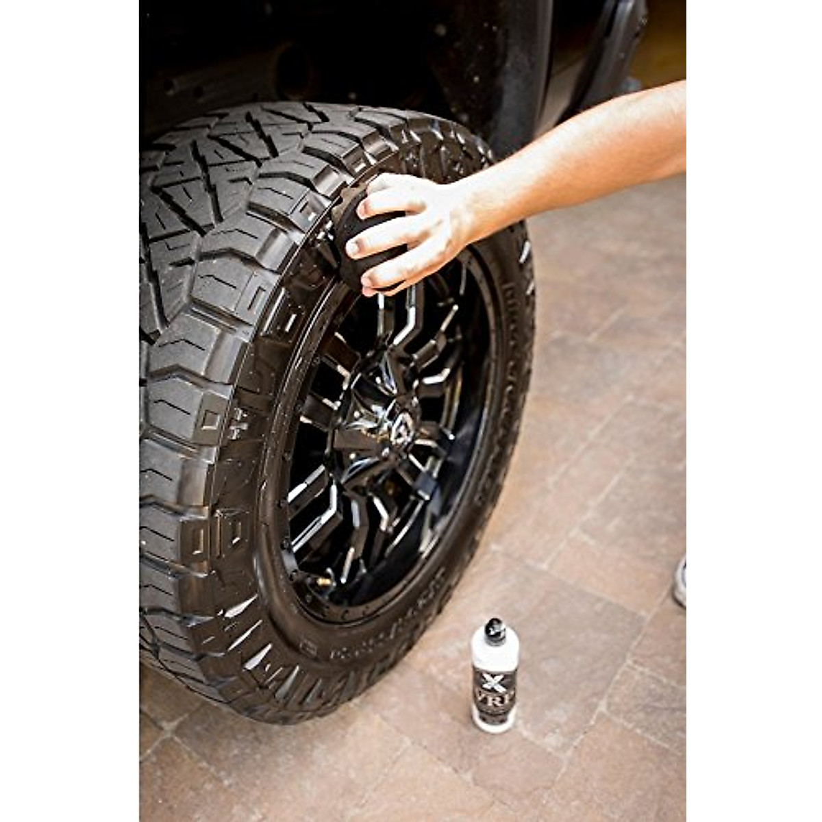 Liquid X R.V.P. - Premium Tire Dressing for Any Rubber, Vinyl & Plastic - Leaves a Non Greasy, Satin Finish - Dress All & Add UV Protection (16 oz)