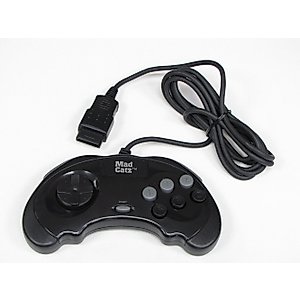 Black Control Pad for Sega Saturn