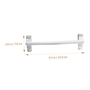 TINEASUR 2 Pcs Door Hook Wall Mounted Towel Racks Bathroom Towel Bars Kitchen Towel Holder Black Towels Over Door Towel Mounted Towel Holder Bar Cabinet Bath Towel Bars White Abs