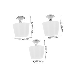 Homoyoyo 1set Leak-Proof Silicone Stopper Sink Stoppers Bath Tubs Bathroom Drain Plug Bath Plugs Tub Stopper Bathtub Sink Stopper Bathtub Accessories Bath Tub Plug Drain Cover White 3pcs