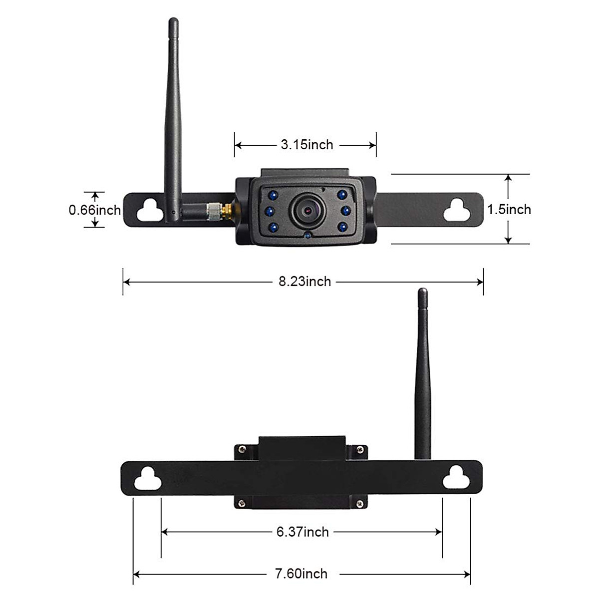 Haloview CA109 Wireless 720P High Definition License Plate Rear View Camera Hitch Camera for MC7108/MC5111
