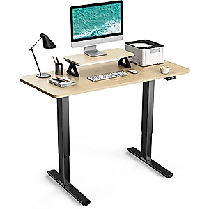 Totnz Electric Standing Desk Height Adjustable Table, Ergonomic Home Office Furniture