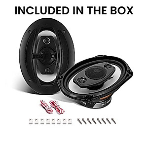 BOSS Audio Systems R94 Riot Series 6 x 9 Inch Car Stereo Door Speakers - 500 Watts Max, 4 Way, Full Range, Tweeters, Coaxial, Sold in Pairs