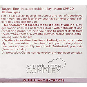 Clarins Multi-Active Day Cream, Broad Spectrum SPF 20 Sunscreen | Multi-Tasking Anti-Aging Moisturizer | UVA/UVB Protection | Visibly Minimizes Fines Lines | Boosts Radiance | Smoothes and Tones