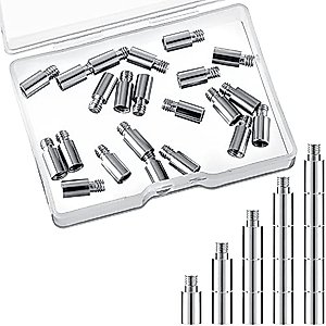 40 Pieces Album-Scrapbook Extension Posts 12 x 5 mm Extension Screws Album Extension Post Replacements Compatible with Pioneer Photo Albums, Post-Bound Refillable Photo Album