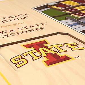 YouTheFan NCAA Iowa State Cyclones 5-Layer StadiumView 3D Wall Art - Jack Trice Stadium