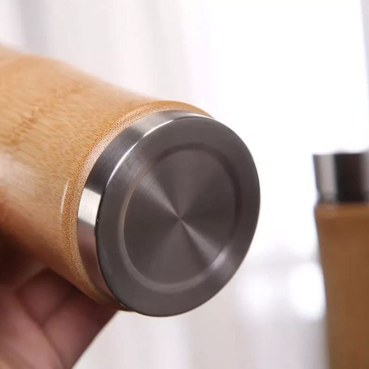 Bamboo Tea Tumbler with Infuser & Strainer 16oz/460ml - Keeps Hot & Cold for 12 Hrs - Vacuum Insulated Stainless Steel Travel Tea Tumbler Infuser Bottle Leaf Tea & Coffee|Tea Mug|Tea Tumbler