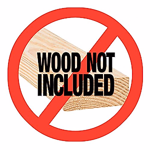 EZBUILDER 7 x 8 Foot Peak Roof Storage Shed Garage Barn DIY EZ Framing Kit with 24 Galvanized Steel Angles and 12 Base Plates (No Wood Included)